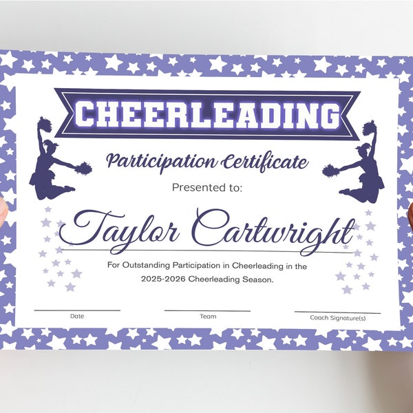 Cheerleading Printable - Etsy