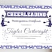 EDITABLE Cheerleading Certificate Template Purple, DIY Cheerleading ...