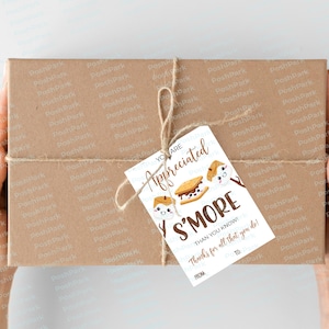PRINTABLE PDF Smore Tag, You Are Appreciated Smore Than You Know Gift ...