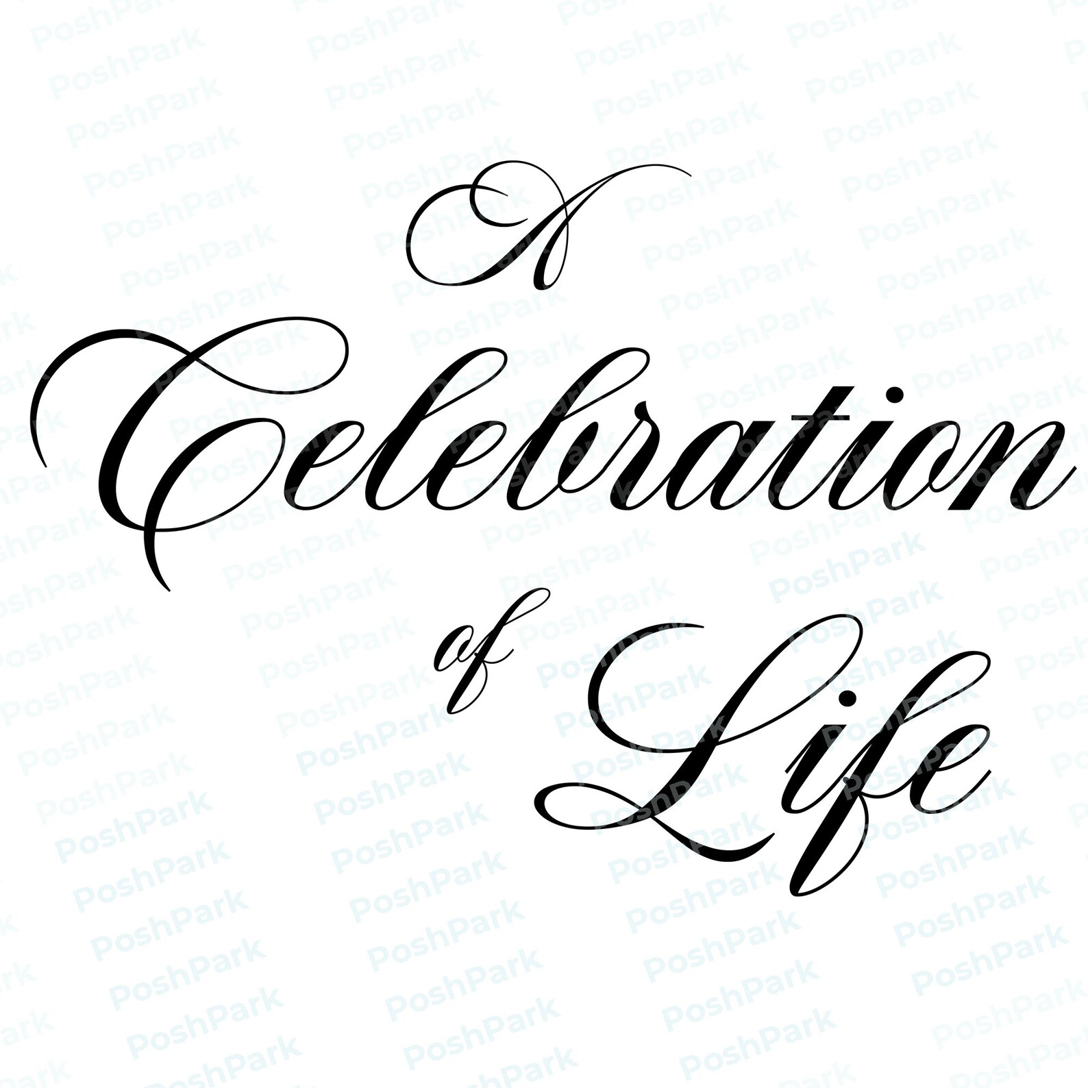 Sets of 4 A Celebration of Life Funeral Program Word Art Titles, Pre ...