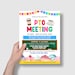 Editable PTO PTA Meeting Flyer Template, Back to School Breakfast ...