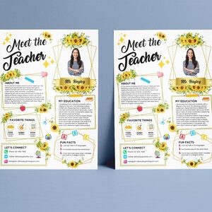 Editable Meet the Teacher Template, Meet the Teacher Letter With ...