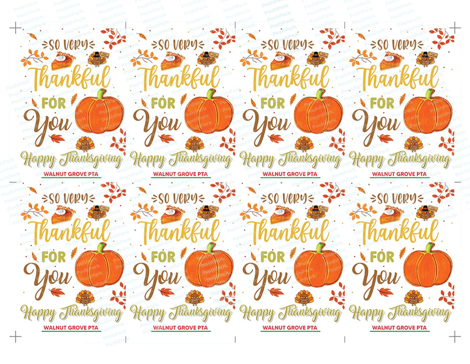 Editable Thankful Grateful for You Thanksgiving Gift Tags, Fall Gift ...