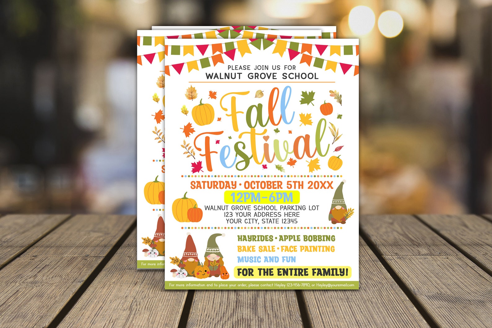 Editable Fall Festival Flyer School Church Halloween Fall - Etsy
