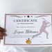Red White Boys Baseball Certificate Template, Baseball Participation ...