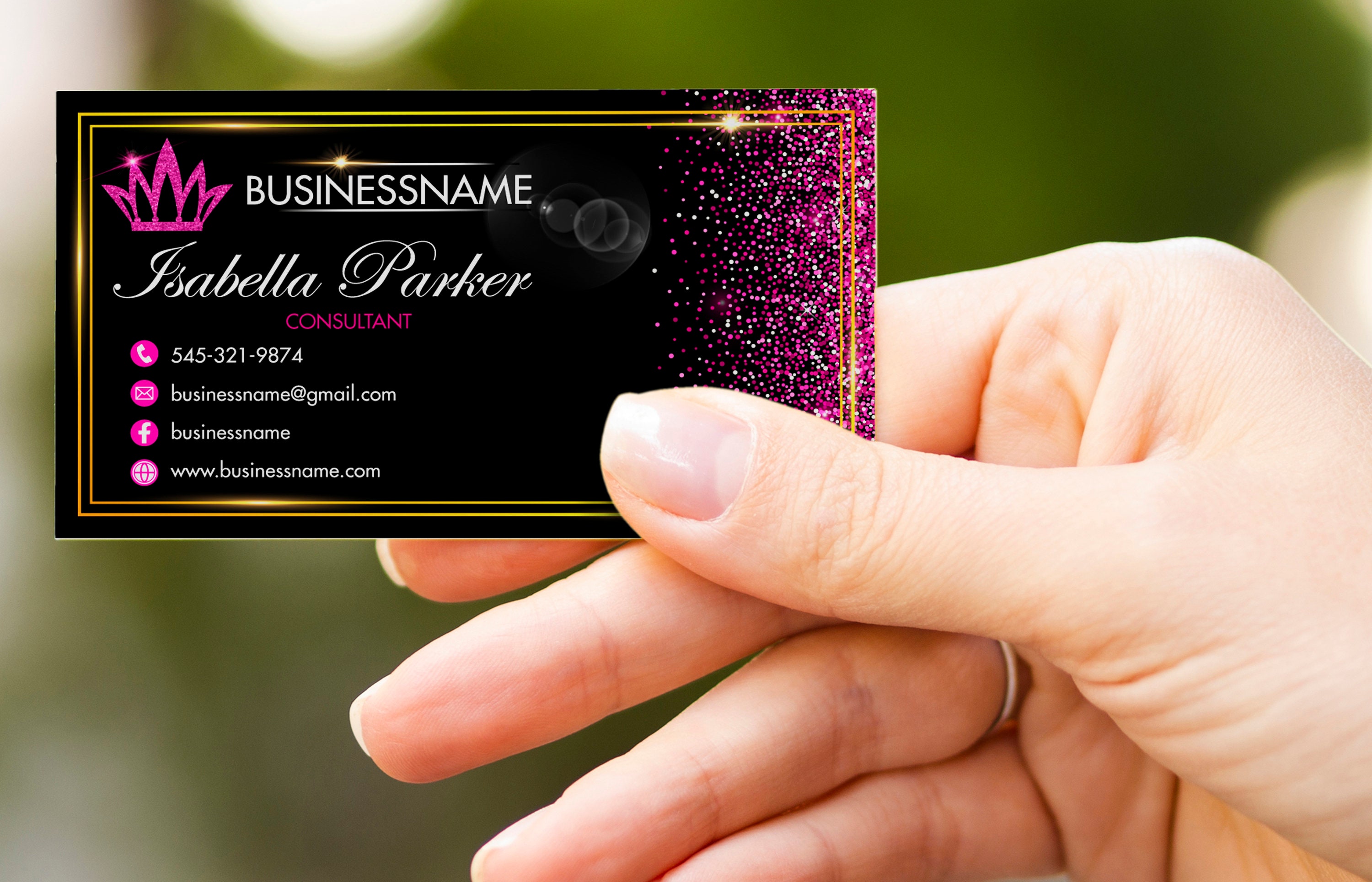 Jewelry Business Cards, Printable Consultant Business Cards| Editable ...