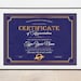 Editable Certificate of Appreciation Royal Blue and Gold, Elegant ...