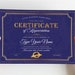 Editable Certificate of Appreciation Template, Royal Blue and Black ...