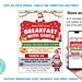 Breakfast With Santa Flyer Template, Editable PTA PTO Santa Breakfast ...
