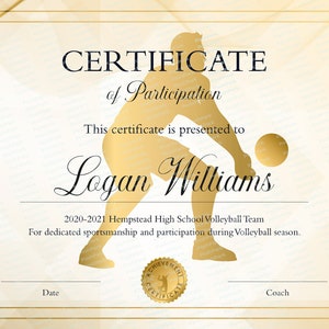 Editable Multi-sport Certificate Bundle, End of Season Sport ...