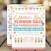 Editable Mother's Day Flower Fundraiser Flyer, School PTO PTA ...