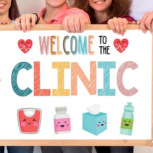 Printable Welcome to the Clinic, PDF School Clinic Decor, School Clinic ...