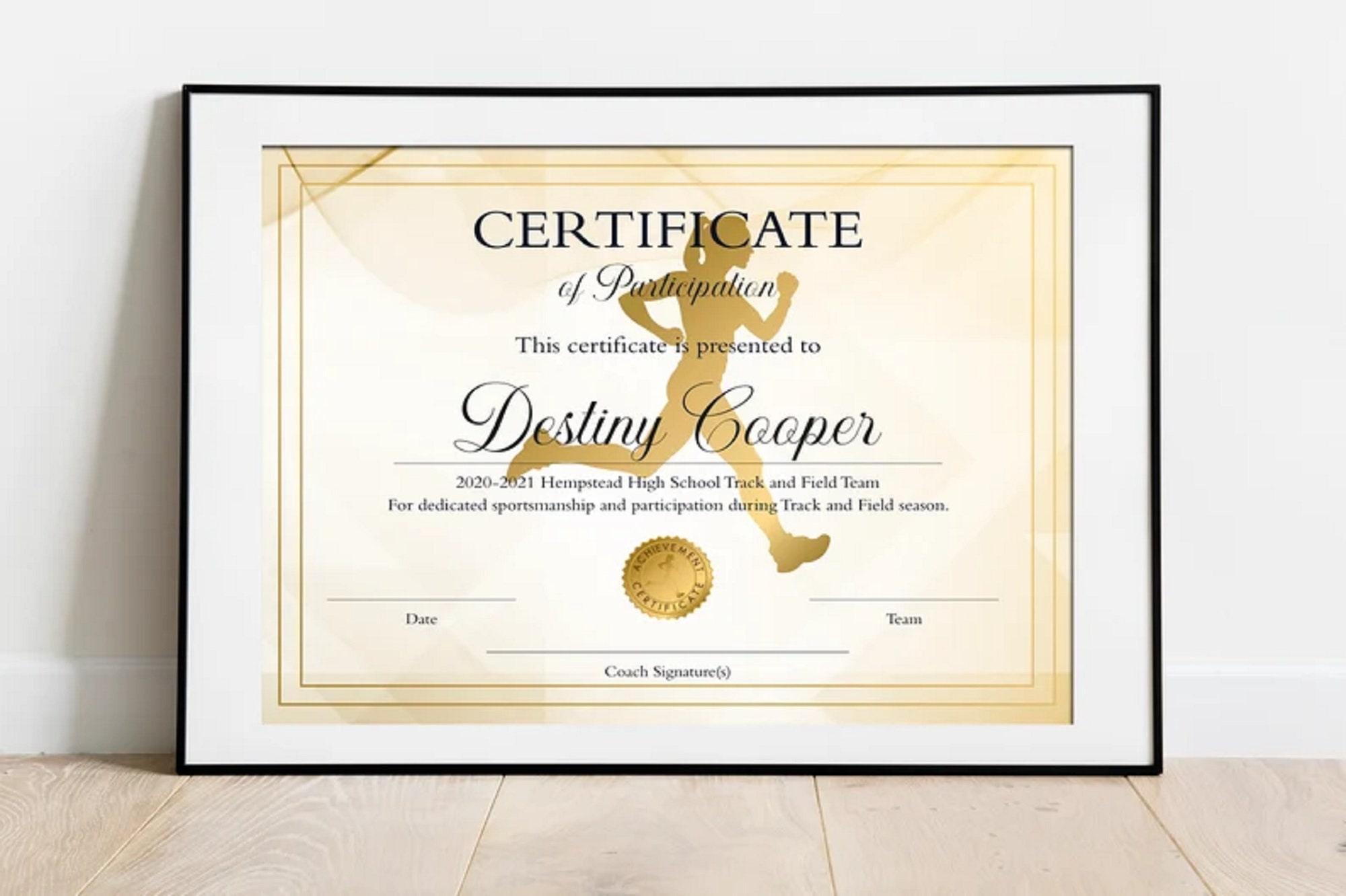 Editable Cross Country Certificate Template Bundle for Boys and Girls ...