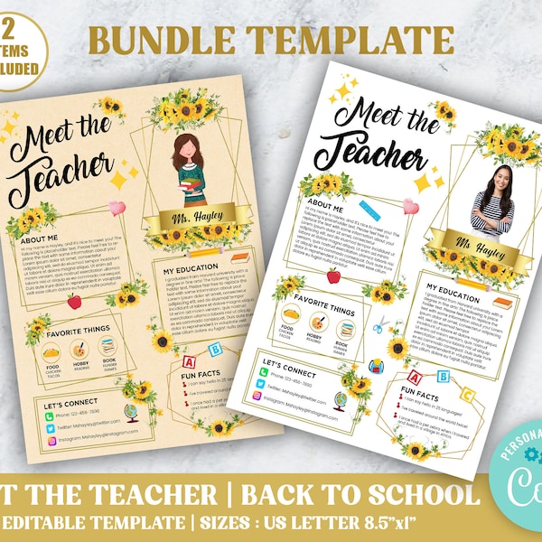 Meet the Teacher Letter Bundle - Etsy