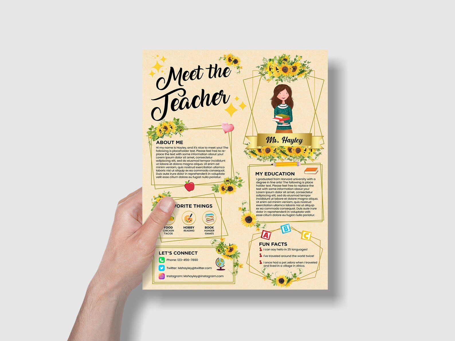 Meet the Teacher Editable, Photo Teacher Letter, Teacher Newsletter ...