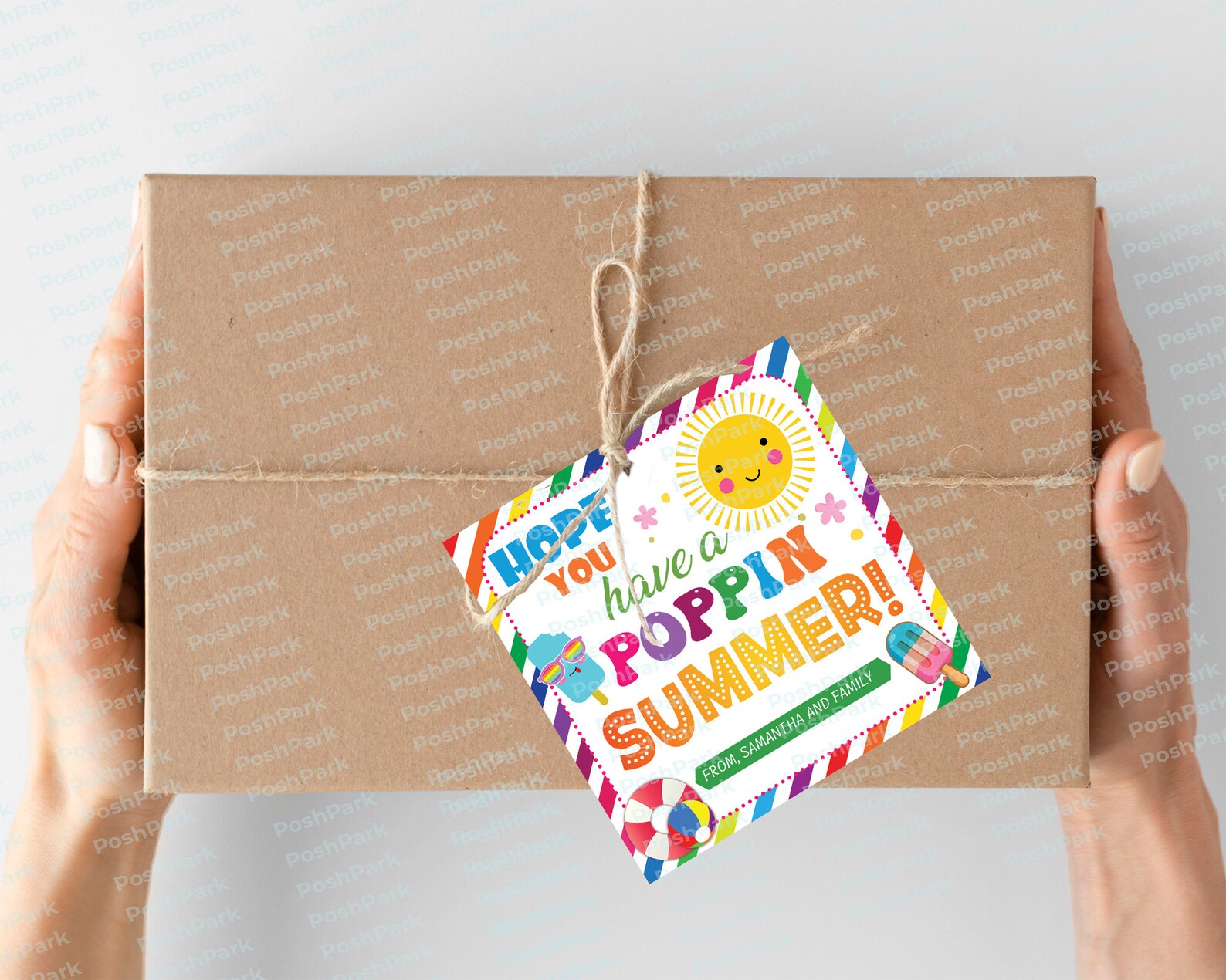 EDITABLE Hope You Have a Popping Summer Tag, Customizable Summer Gift ...