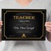 Editable Elegant Teacher Appreciation Certificate Black - Etsy