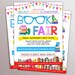 Editable Book Fair Flyer Template Colorful School Fundraiser - Etsy