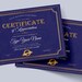 Editable Certificate of Appreciation Royal Blue and Gold, Elegant ...