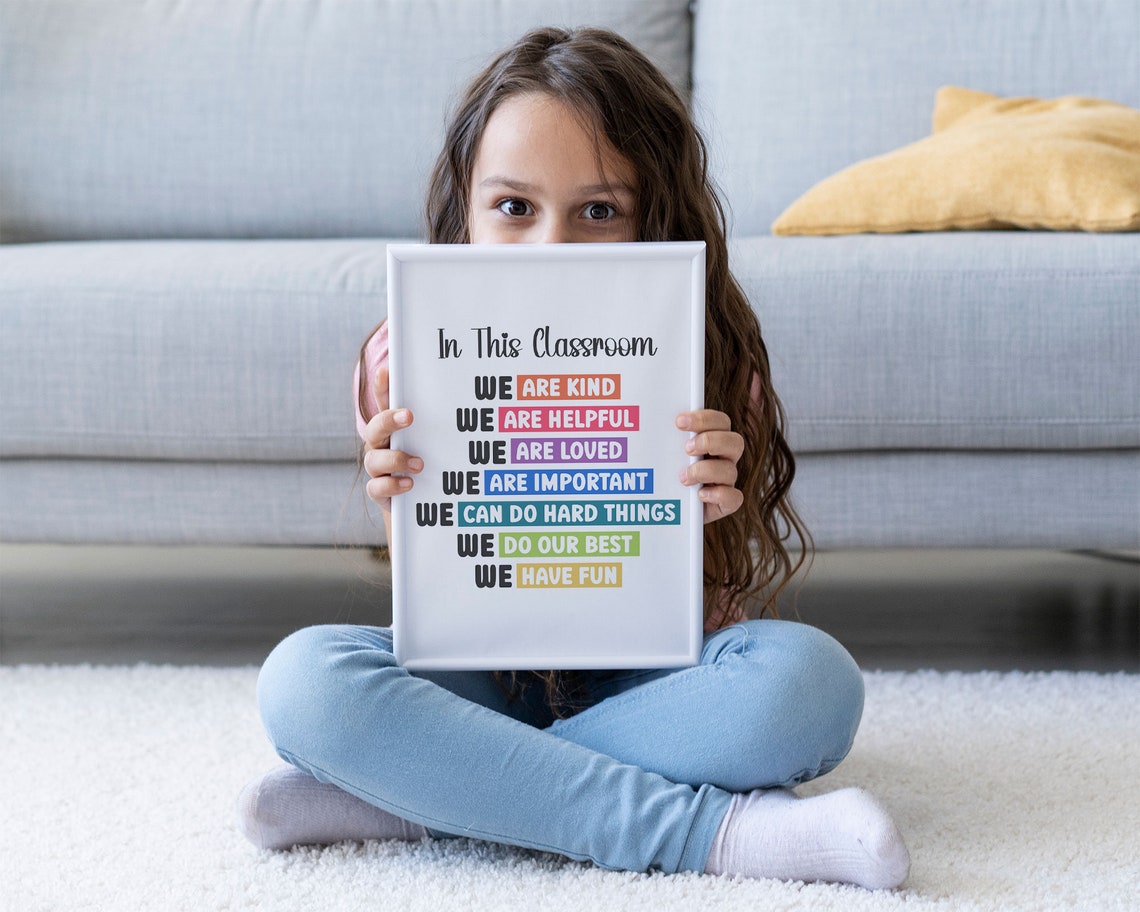 In This Classroom We Are, Classroom Quotes, Classroom Wall Art Digital ...