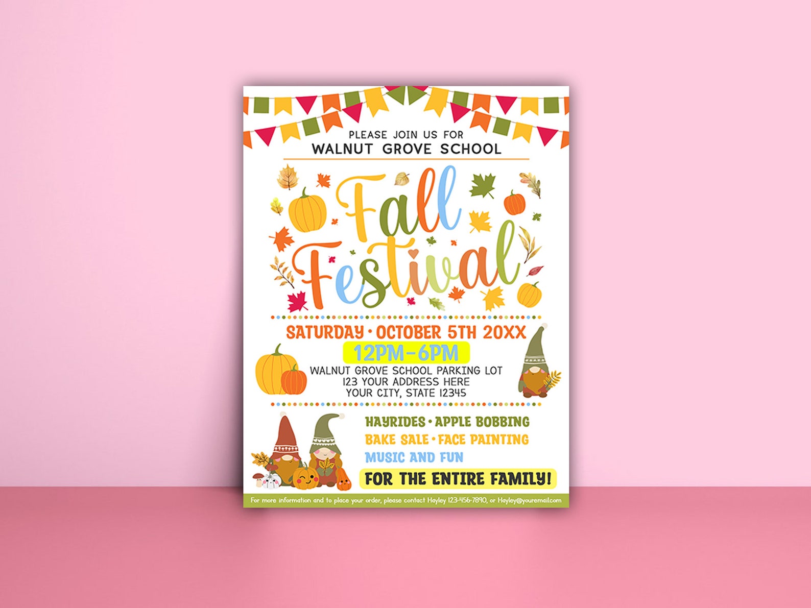 Editable Fall Festival Flyer School Church Halloween Fall - Etsy