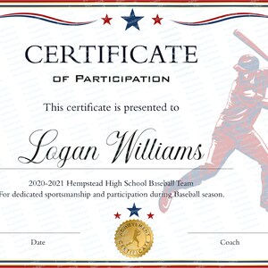 Editable Multi-sport Certificate Bundle, End of Season Sport ...