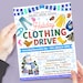 Editable Winter Clothing Drive Flyer, Printable PTA PTO, Cold Weather ...