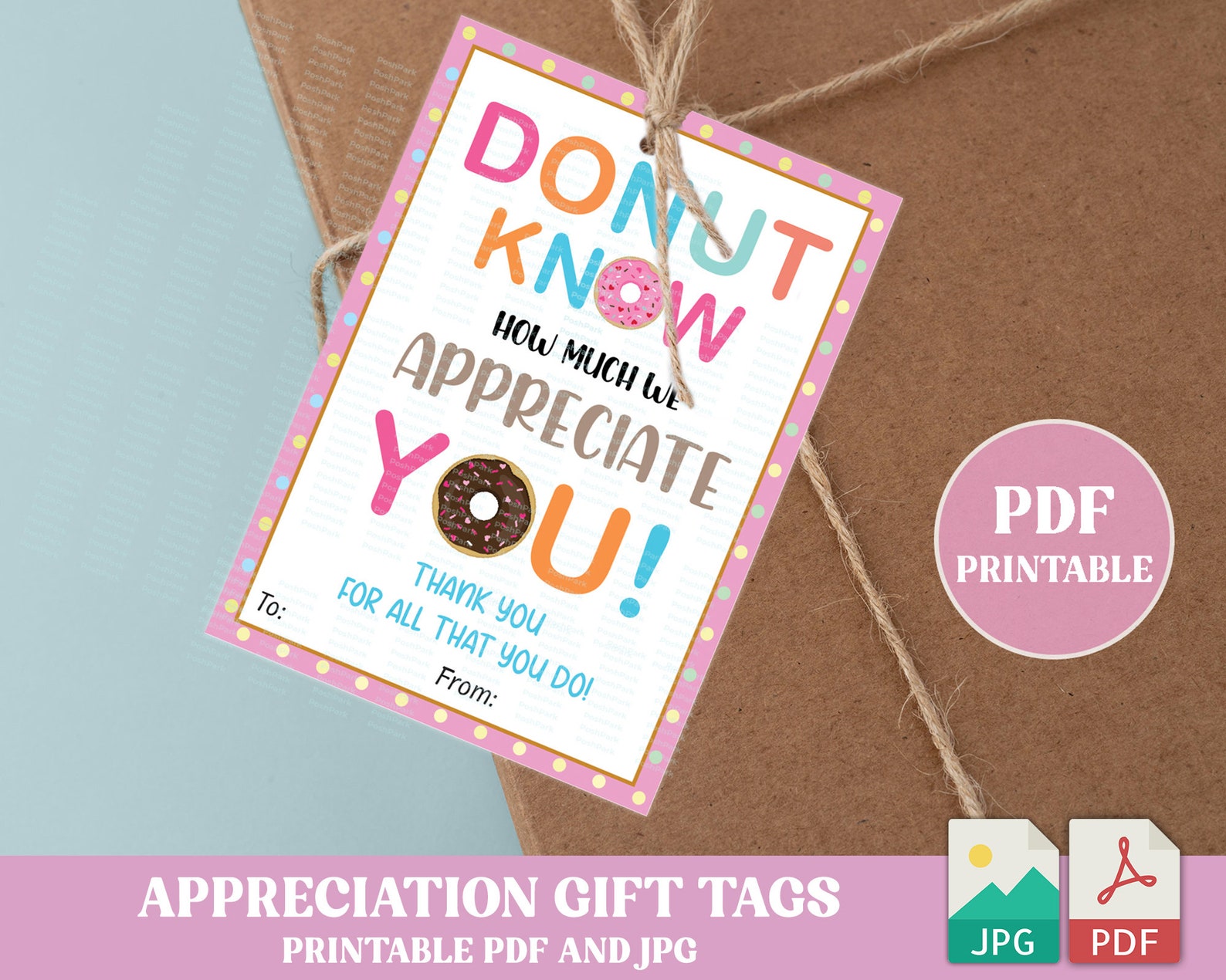 Printable PDF Teacher Appreciation Gift Tag Bundle 12 - Etsy