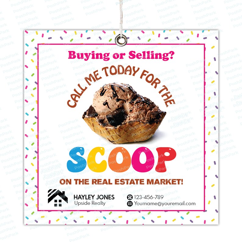 EDITABLE Real Estate Pop Bys Summer Real Estate Pop by - Etsy