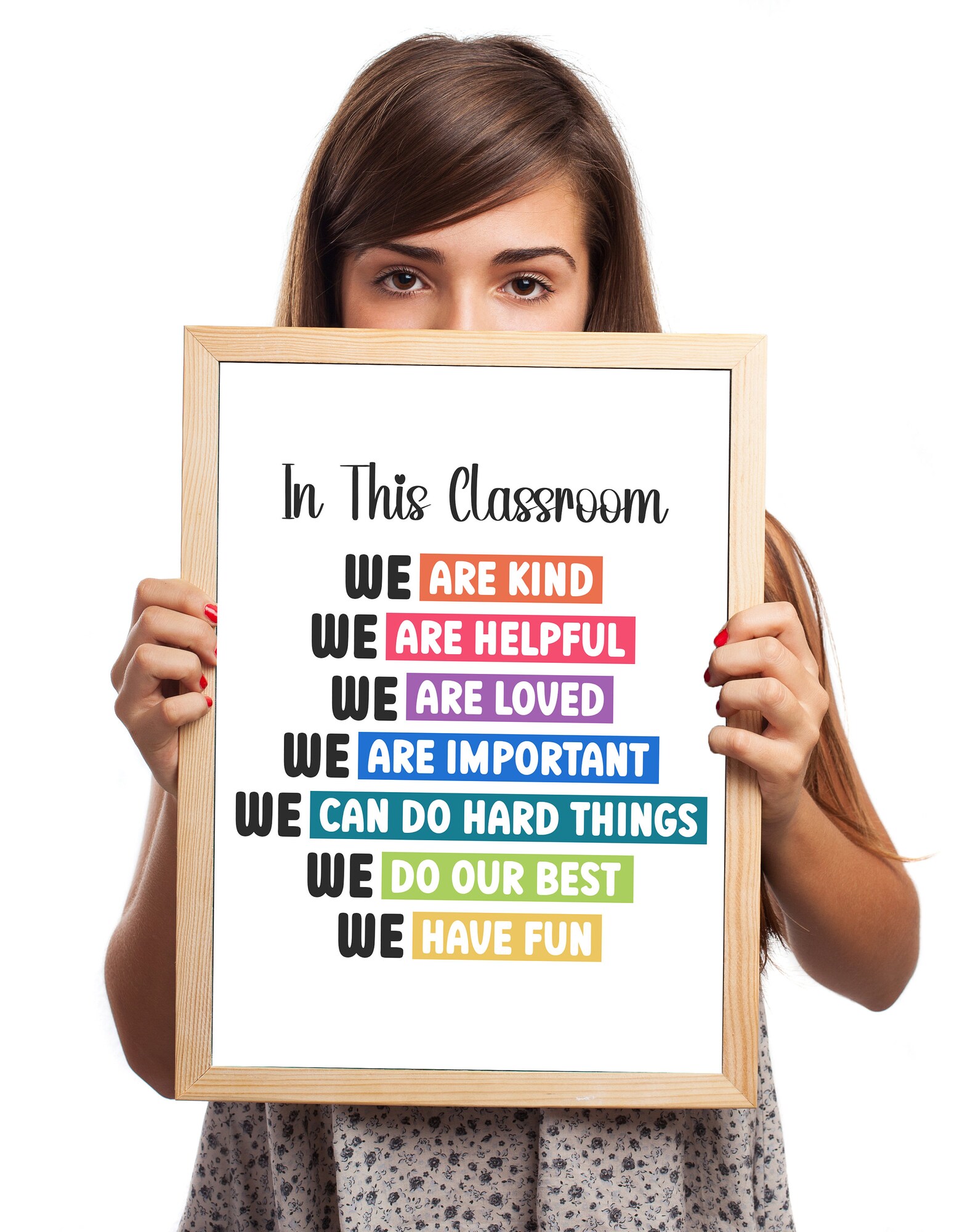 In This Classroom We Are Classroom Quotes Classroom Wall Art - Etsy