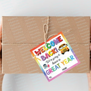 Printable Welcome Back to School Tags, PDF Back to School Tags for ...