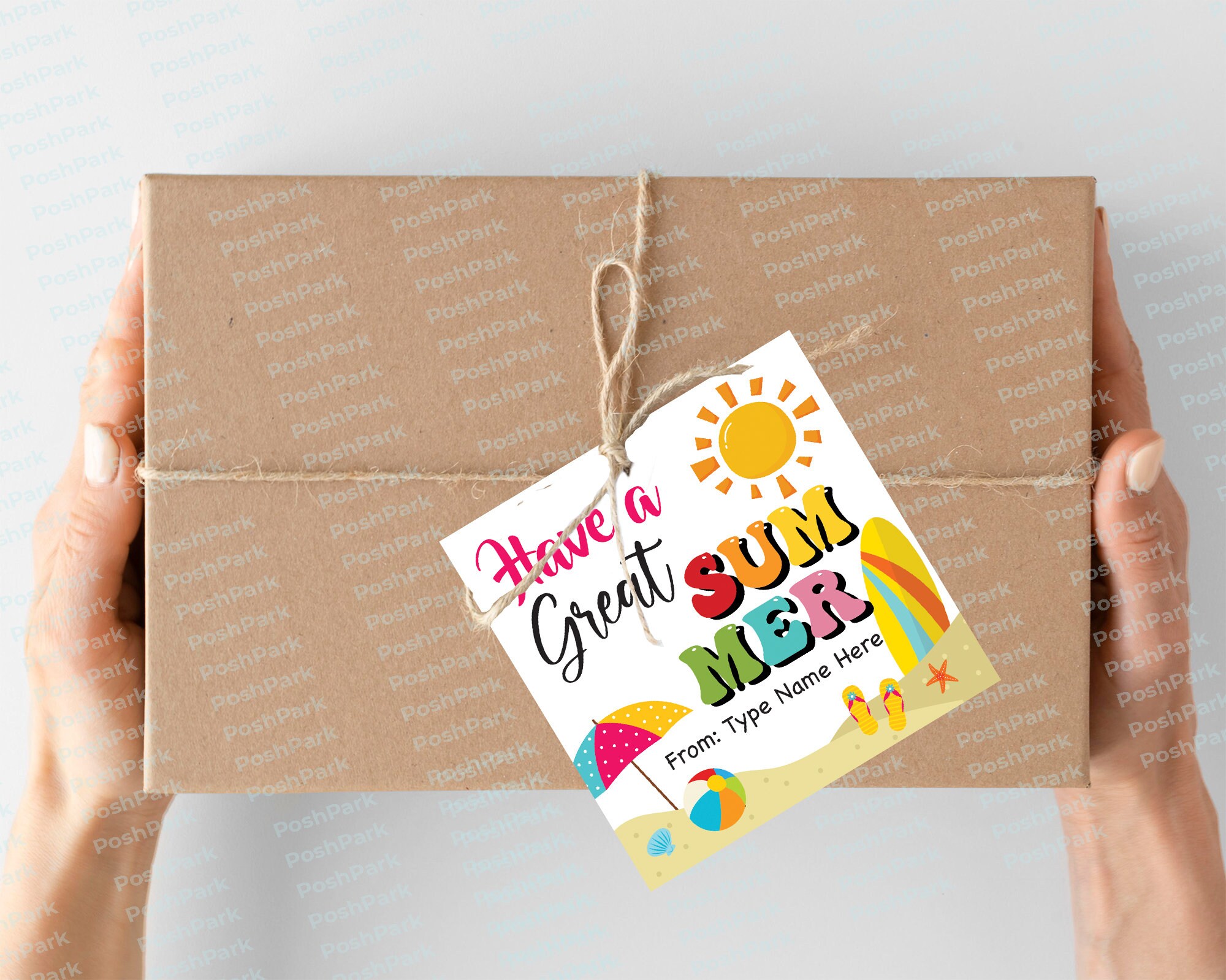 Custom Summer Gift Tags for Teacher Beach-theme Summer Gift | Etsy