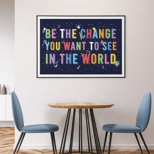 Colorful Motivational Classroom Posters, Printable Back to School Decor ...