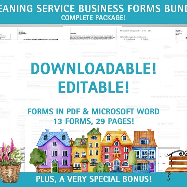 Cleaning Service Welcome Letter - Etsy