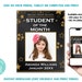 Student of the Month Printable Certificate Template Black, Editable ...