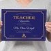 Editable Teacher Appreciation Certificate Blue, Appreciation Week ...