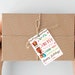 Printable Christmas Nut Gift Tags, PDF Christmas Nuts Favor Tags, Staff ...