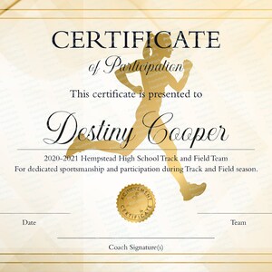 Editable Multi-sport Certificate Bundle, End of Season Sport ...