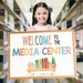 Printable Welcome to the Media Center Sign PDF School Media - Etsy