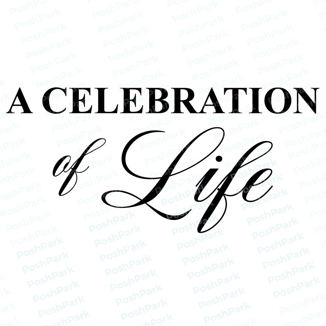 Sets of 4 A Celebration of Life Funeral Program Word Art Titles, Pre ...