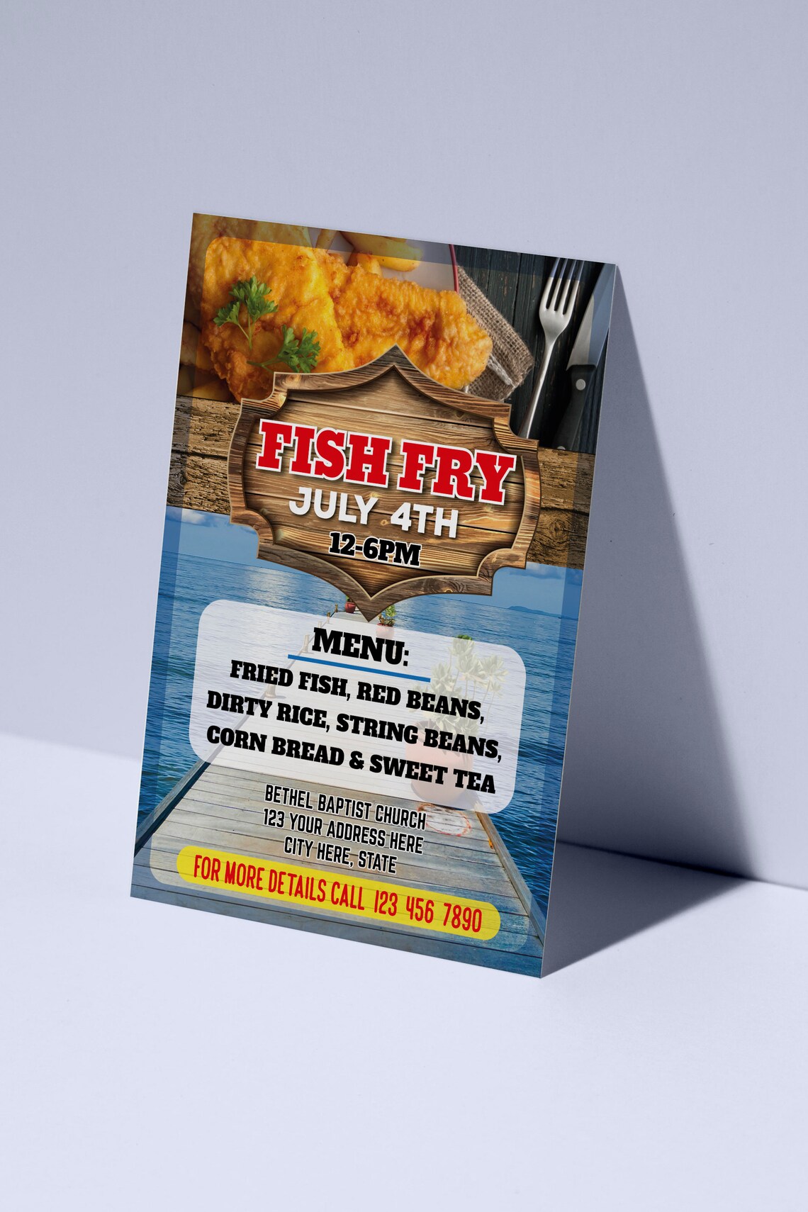 Editable Fish Fry Invitation Downloadable Printable Fish Fry - Etsy