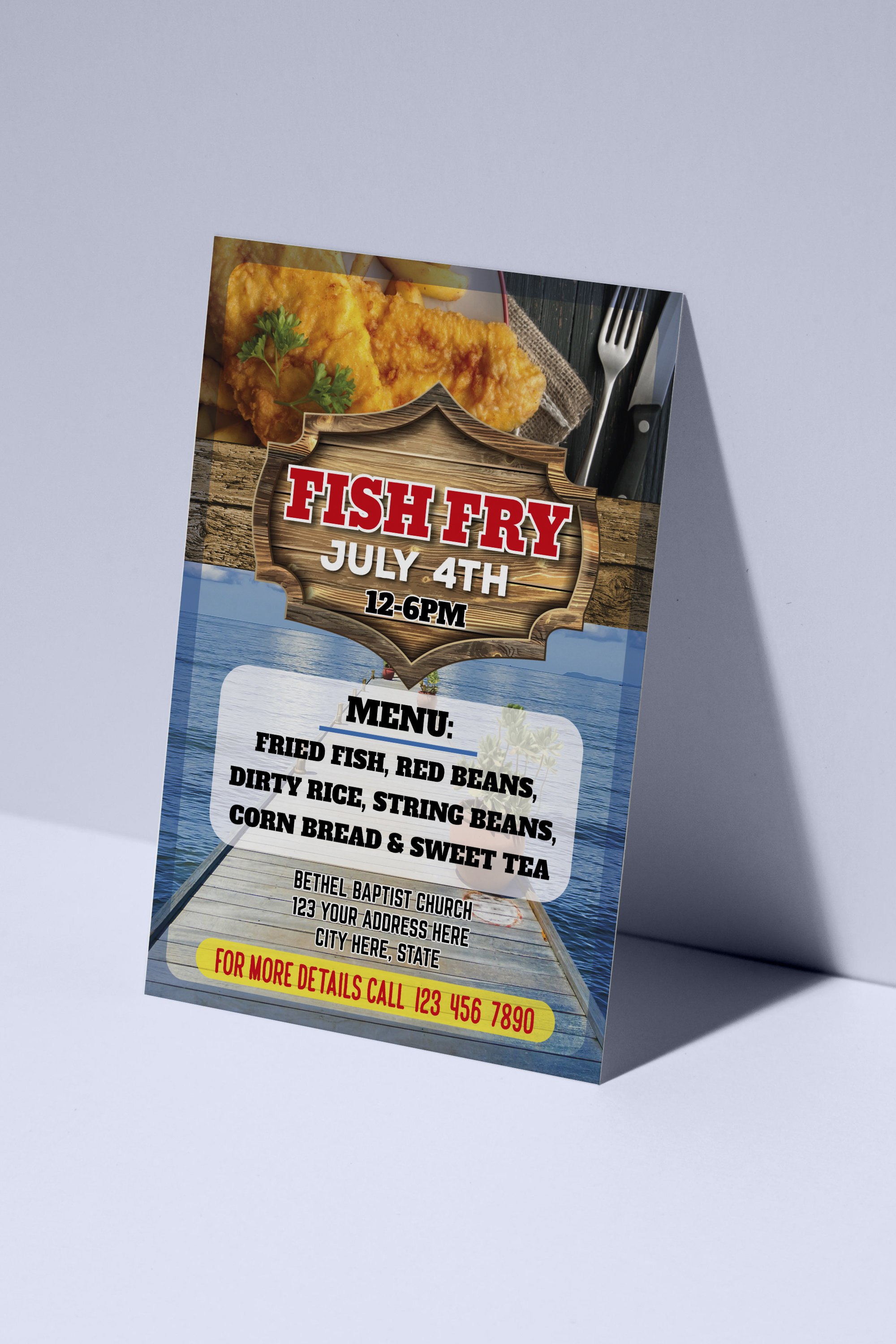 Editable Fish Fry Invitation, Downloadable Printable Fish Fry ...