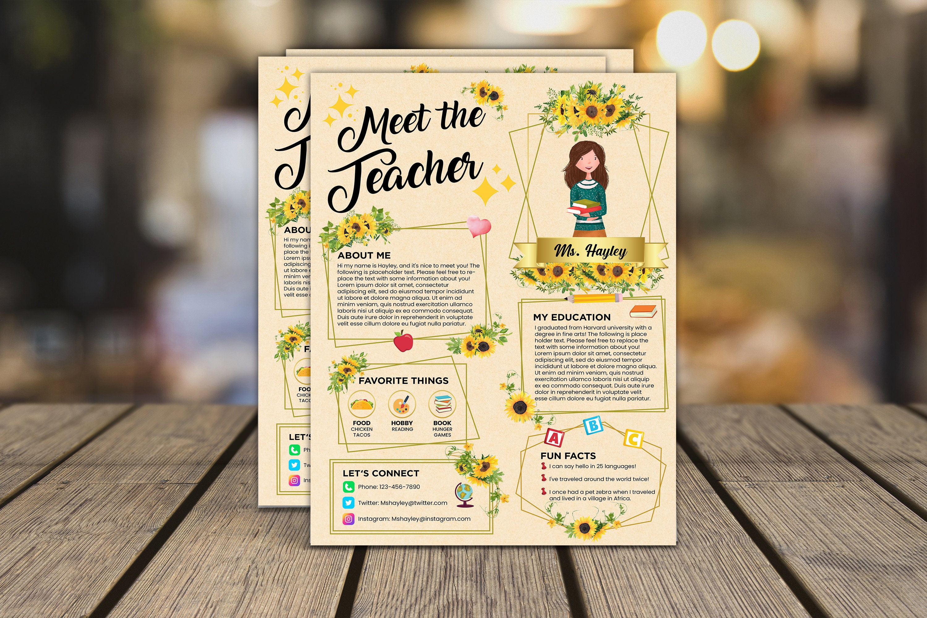 Meet the Teacher Editable, Photo Teacher Letter, Teacher Newsletter ...
