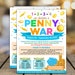 Editable Penny War Fundraiser Flyer, Church Nonprofit PTO PTA Event ...