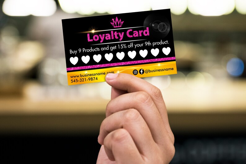 Printable Loyalty Cards Printable Loyalty Cards Template - Etsy