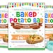 Editable Baked Potato Bar Flyer PTA PTO Fundraiser (Download Now) - Etsy