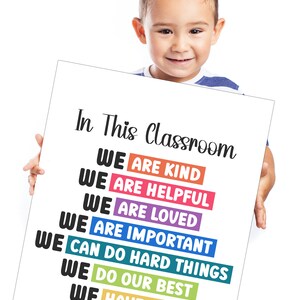In This Classroom We Are, Classroom Quotes, Classroom Wall Art Digital ...