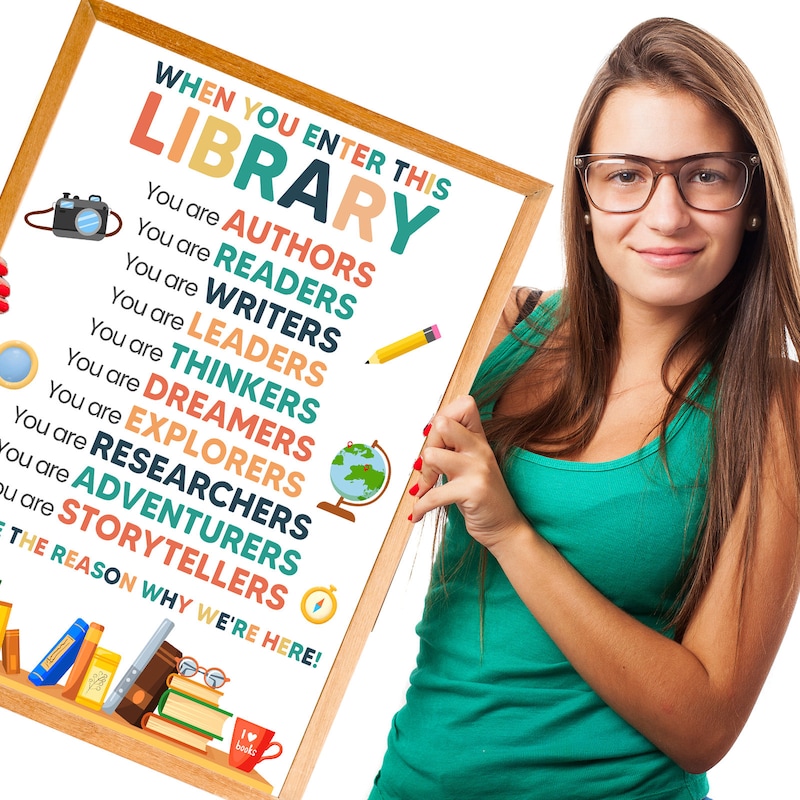 Library Wall Art - Etsy