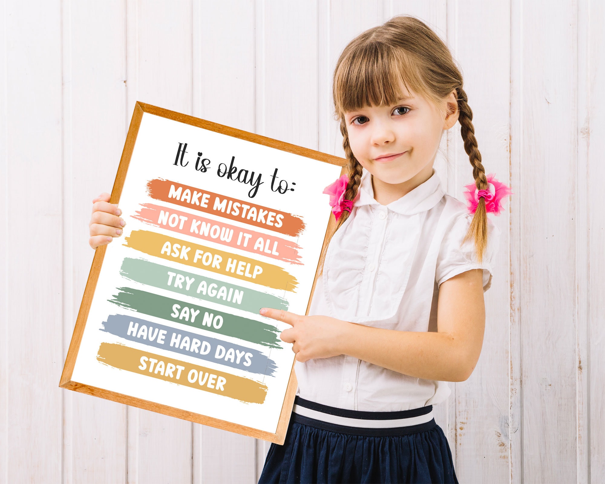 It's Okay to Poster, Classroom Quotes, Classroom Wall Art Digital ...