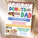 Donuts With Dad Flyer, Pastries With Parents Flyer, Back to School ...